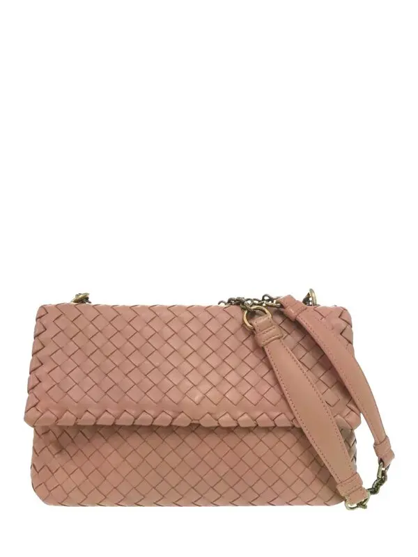Bottega Veneta Small Nappa Intrecciato Olimpia Shoulder Bag - Brown