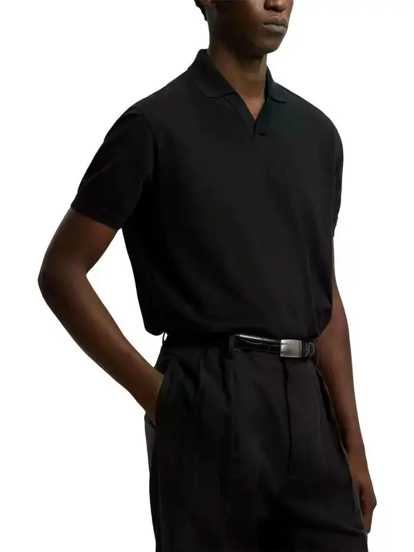Ralph Lauren Purple Label V-neck Short-sleeve T-shirt - Black