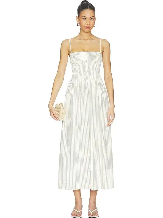 PISTOLA Bianca Shirred Bodice Dress In . Also - Sage