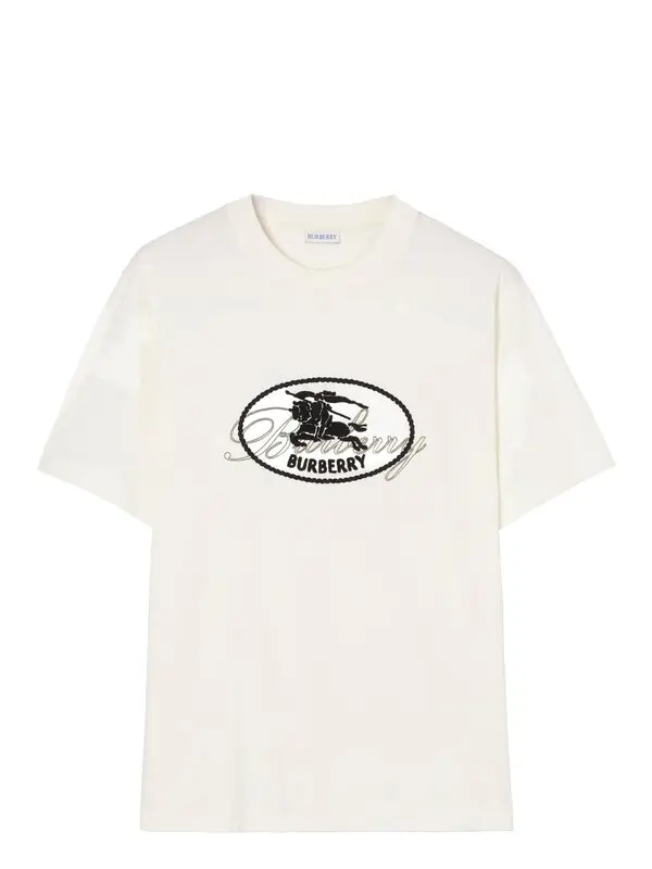 Burberry Ekd Stamp T-shirt - White