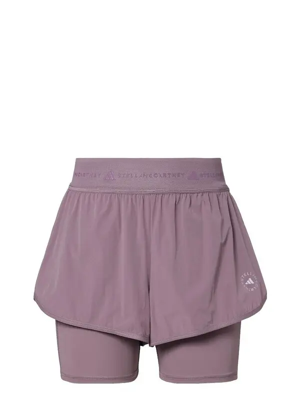 Adidas By Stella McCartney Logo Running Shorts - Purple
