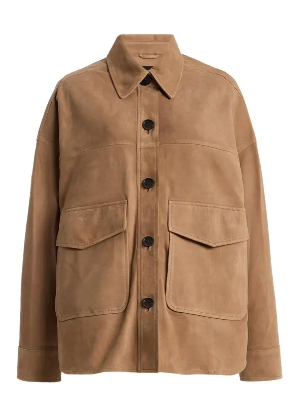 ARMA Kaylee Suede Shirt Jacket - Brown