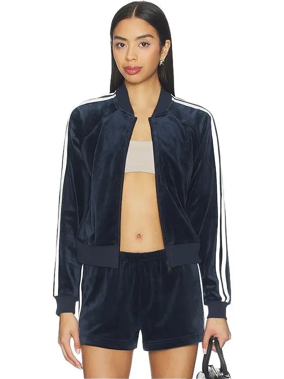 Splits59 Heritage Velour Bomber Jacket In . Also - Navy
