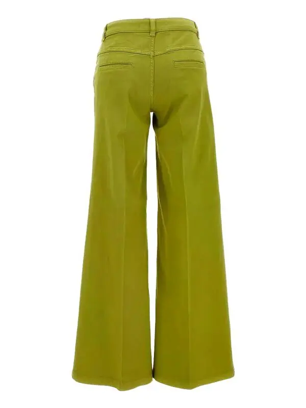 True Royal Wide-leg Trousers - Green