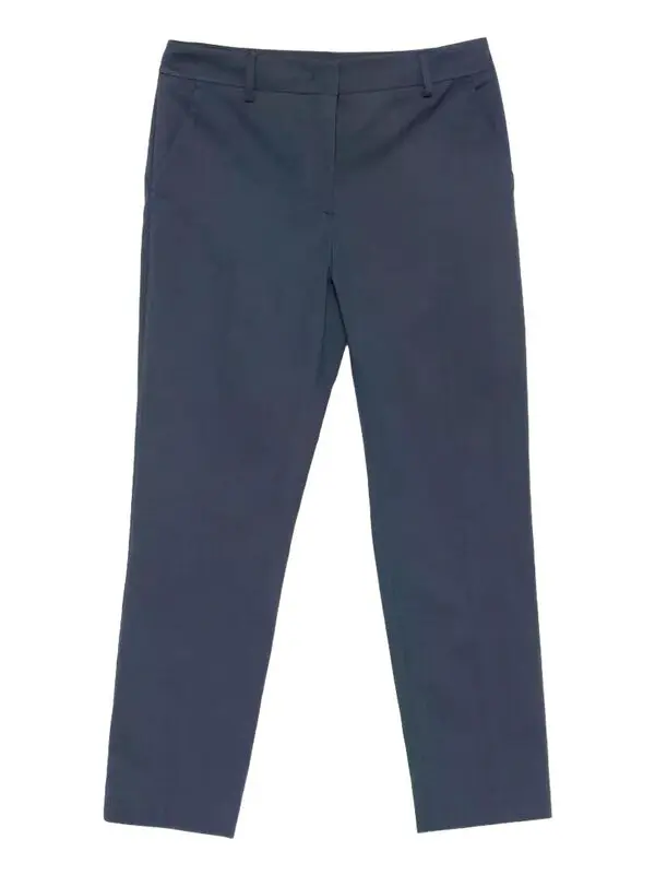 Max Mara Cropped Cigarette Trousers - Blue