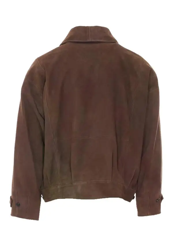 Auralee Button-up Suede Jacket - Brown