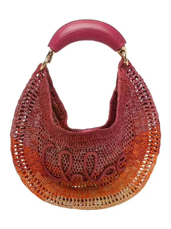 Chloé Raffia Shoulder Bag - Red