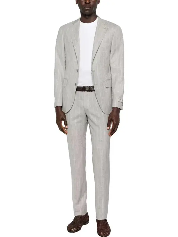 Canali Striped Suit - Grey
