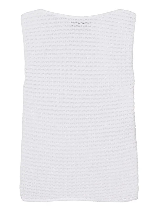 Vince Crochet Cotton-blend Top - White