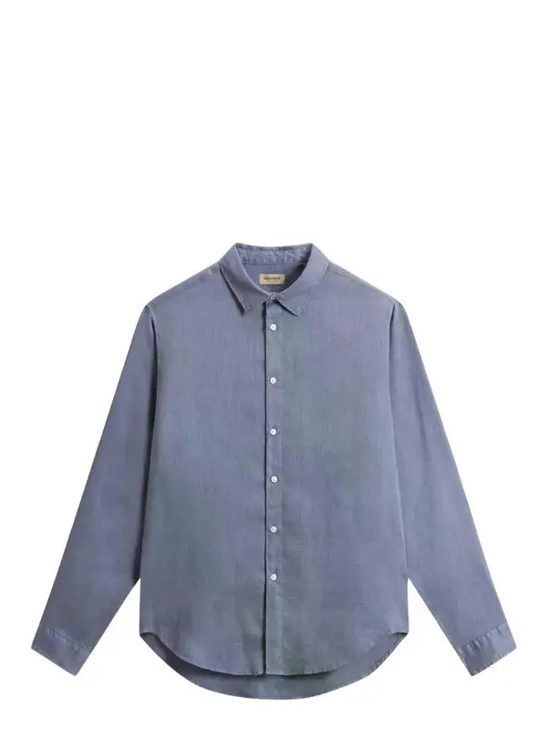 Woolrich Button Long-sleeved Shirt - Blue