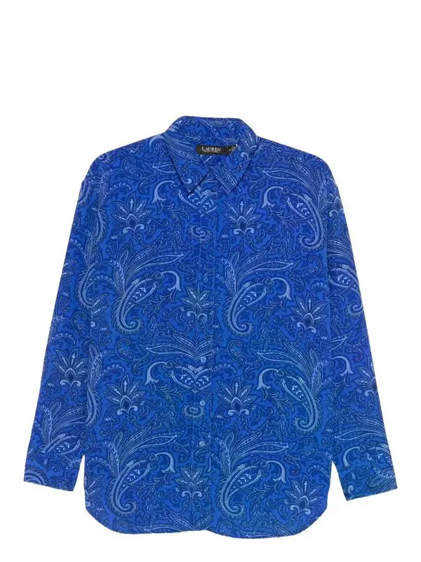 Ralph Lauren Paisley Button-up Shirt - Blue