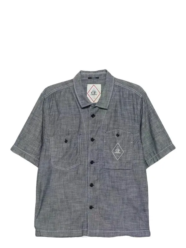 C.P. COMPANY Buttoned Short-sleeve Shirt - Grey