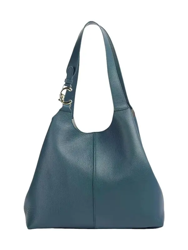 COCCINELLE C-easy Grained Leather Tote Bag - Blue