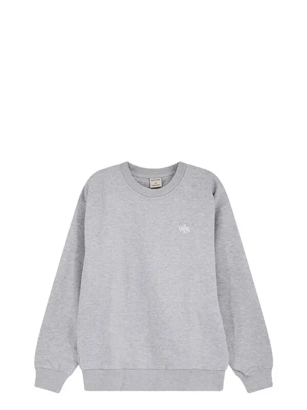 WALK IN PARIS Logo-detail Crew-neck Sweater - Grey