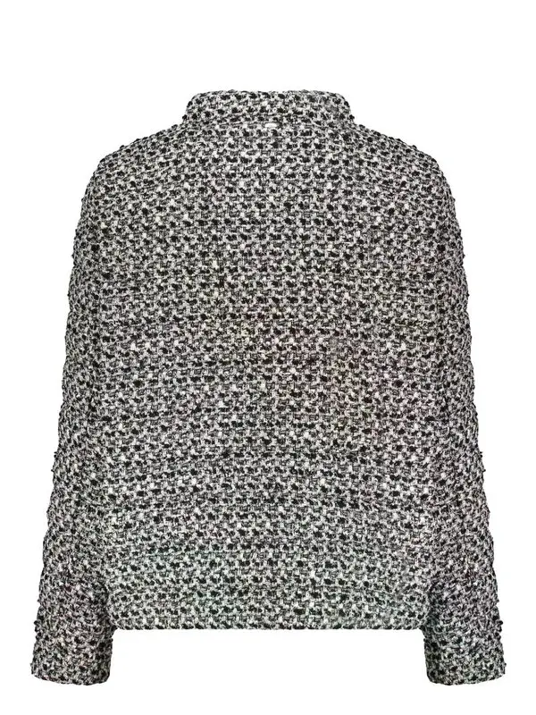 Herno Zip-up Bouclé Puffer Jacket - Black
