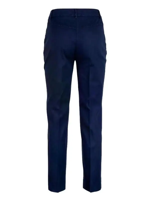 VIA MASINI 80 Slim-cut Trousers - Blue