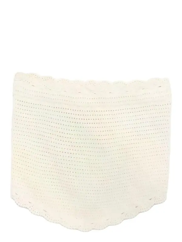 Posse Dylan Crocheted Strapless Top - Neutrals