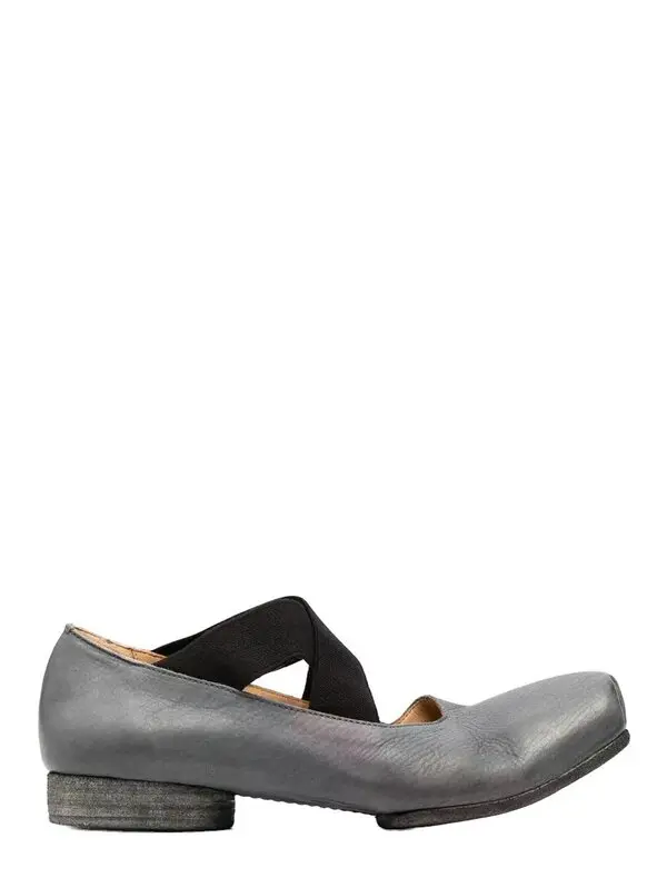 UMA WANG 25mm Leather Ballerina Shoes - Blue