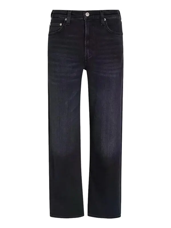 Citizens Of Humanity Washed Straight Leg Jeans - Black