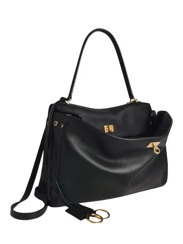 Balenciaga Rodeo Leather Bag - Black