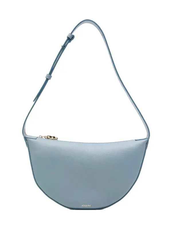 JOSEPH Leather Shoulder Bag With Adjustable Strap - Blue