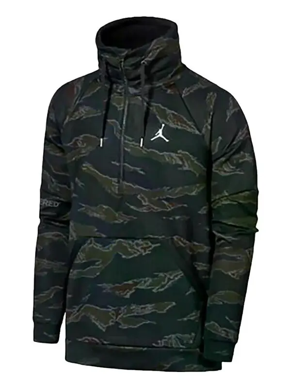 JORDAN Air Flight Half-zip Sweatshirt - Black