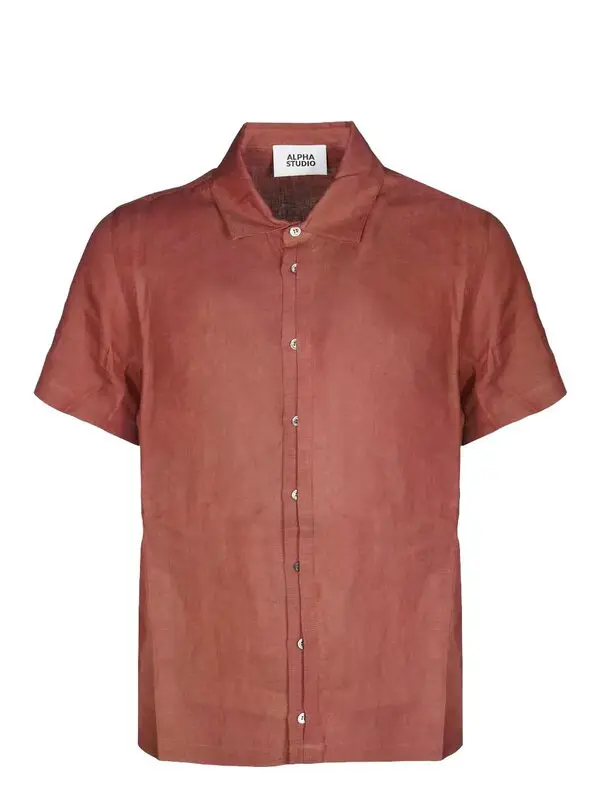 Alpha Studio Short-sleeve Shirt - Red