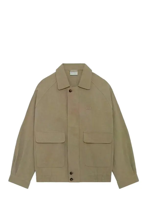 Drole De Monsieur Raglan Cotton Jacket - Neutrals
