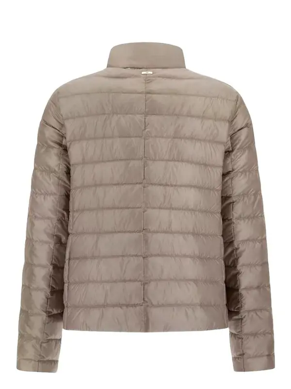 Herno Scarf-detail Puffer Jacket - Grey