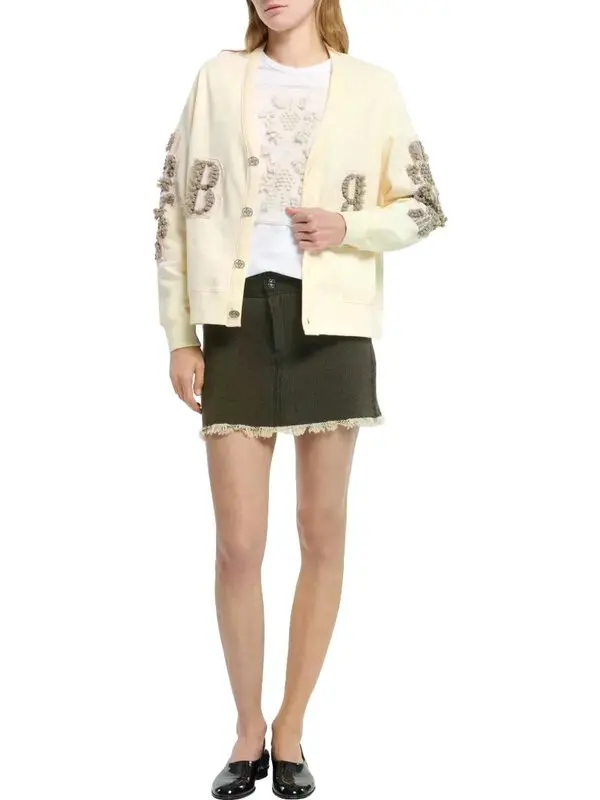 BARRIE B-logo Cardigan - Neutrals