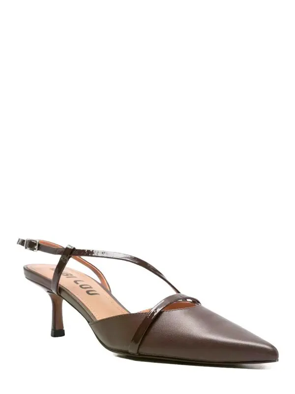 BIBI LOU Zire Pointed-toe Slingback Sandals - Brown