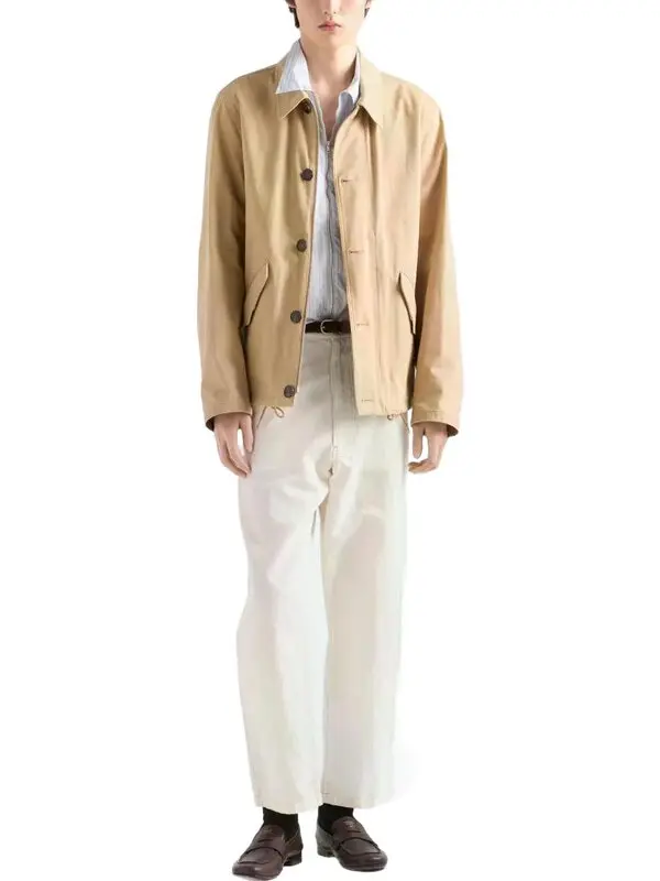Prada Cotton Jacket - Neutrals