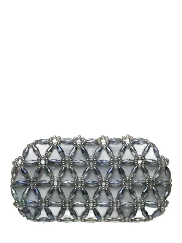 0711 TBILISI Tebea Embellished Clutch Bag - Grey