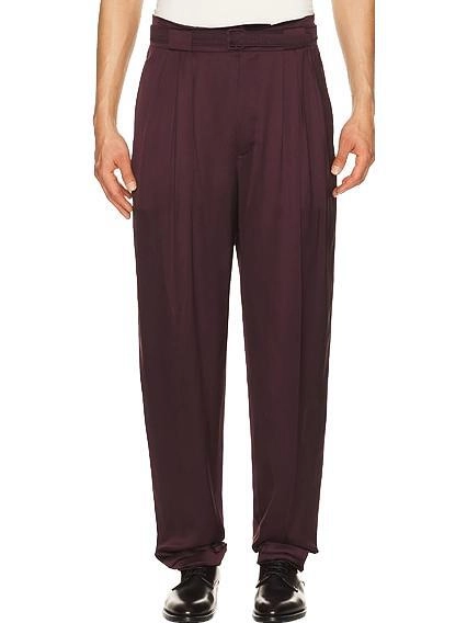 Saint Laurent Carotte Ample Trouser - Prune