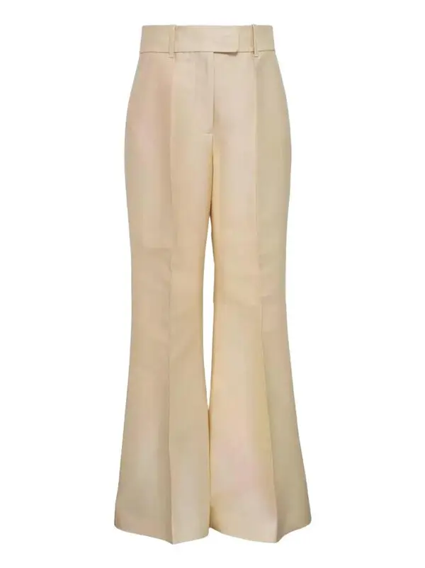 Zimmermann Off-white Flared Hem Trousers - Neutrals