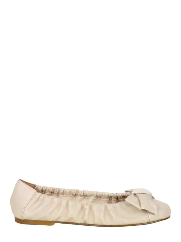 Status Bow Detail Flat Shoes - Neutrals