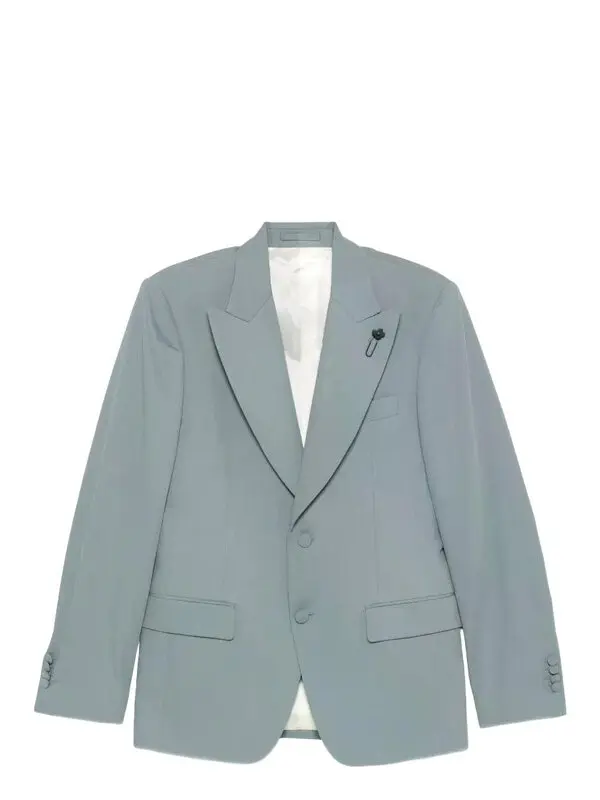 LARDINI Peaked-lapels Blazer - Blue