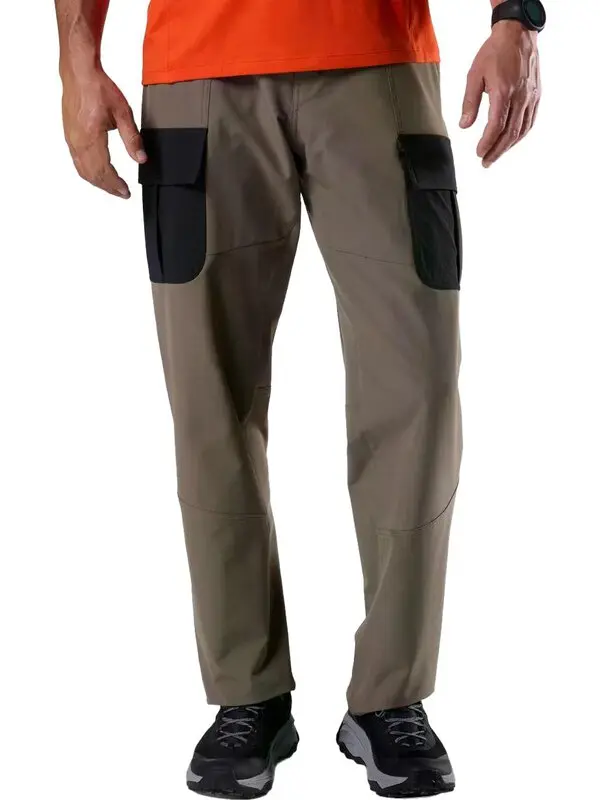 Rossignol Cargo Hiking Trousers With Belt And Adjustable Cuffs - Brown