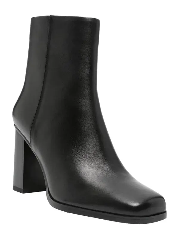 LINDA BAUMANN Square-toe Ankle Boots - Black