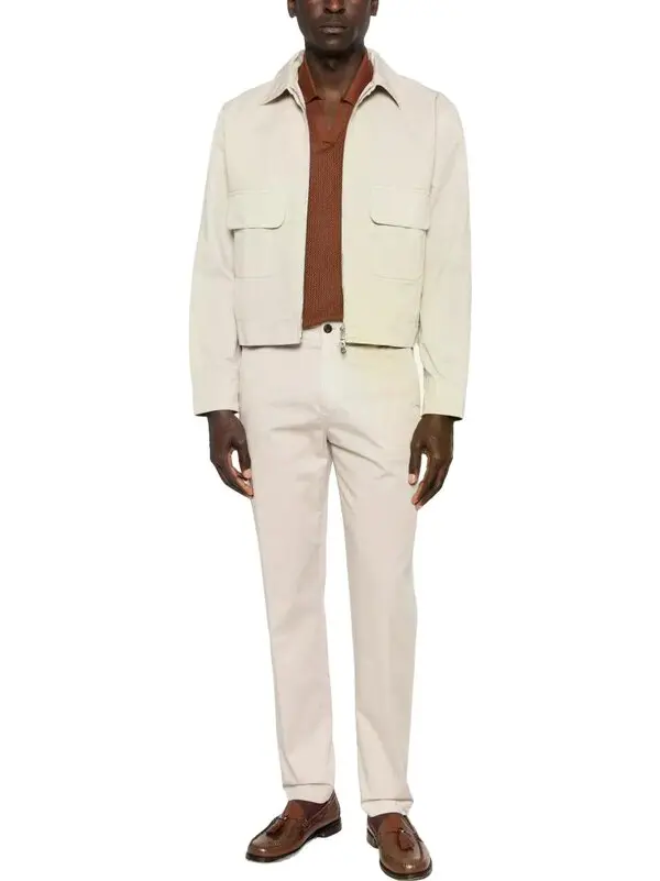 Eleventy Button Trousers - Neutrals