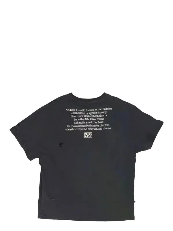 PROTOCOL INDEX Distressed-detail T-shirt - Black