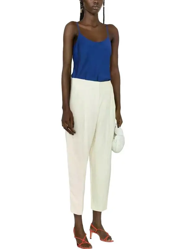 Max Mara Sleeveless Silk Top - Blue