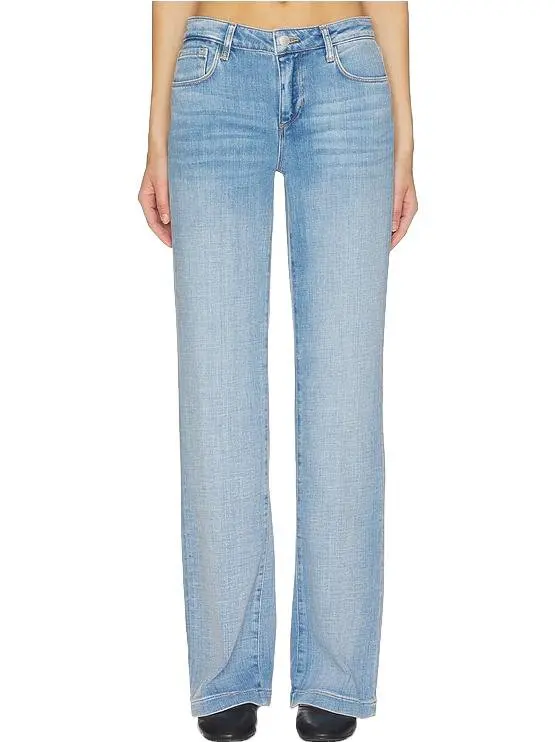 L'Agence Joanne Low Rise Wide Leg Jean In . Also - Blue