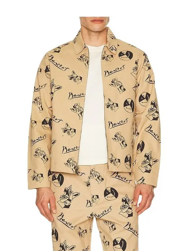 MARKET Smiley Cubism Work Jacket In . Also - Tan