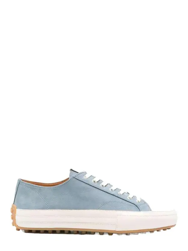 TOD'S Lace-up Sneakers With Contrasting Toe Cap - Blue