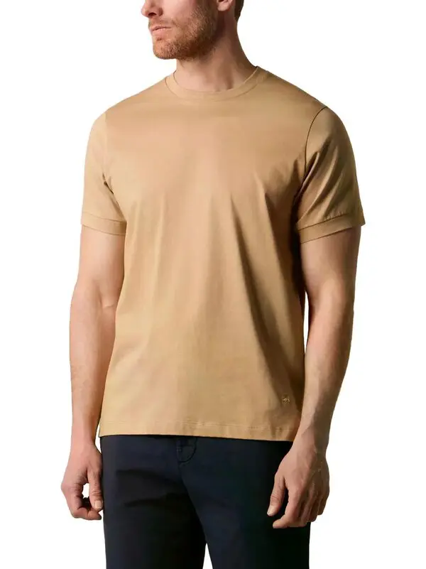 Brooks Brothers Logo-embroidered Cotton T-shirt - Neutrals