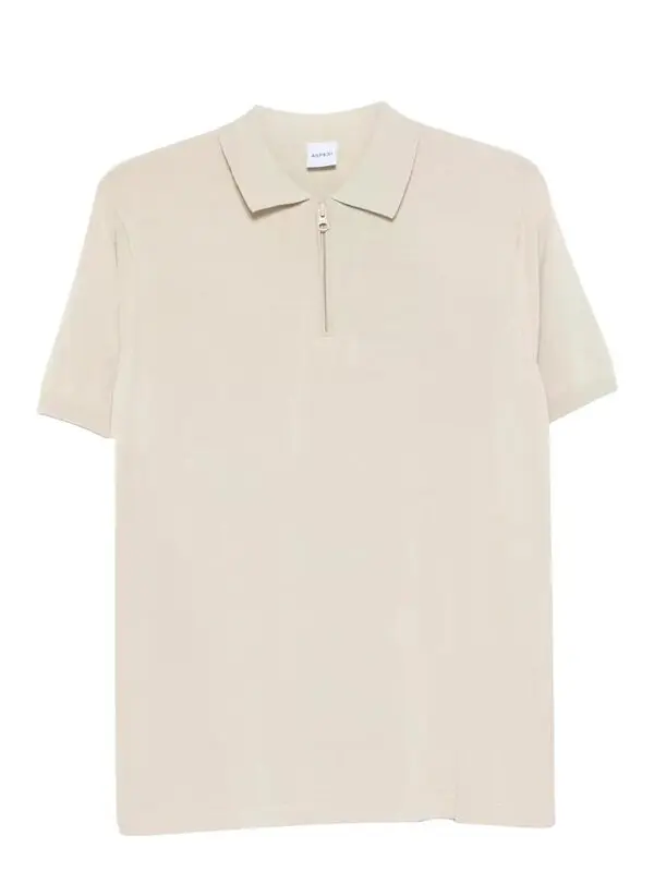 Aspesi Zip-fastening Polo Shirt - Neutrals
