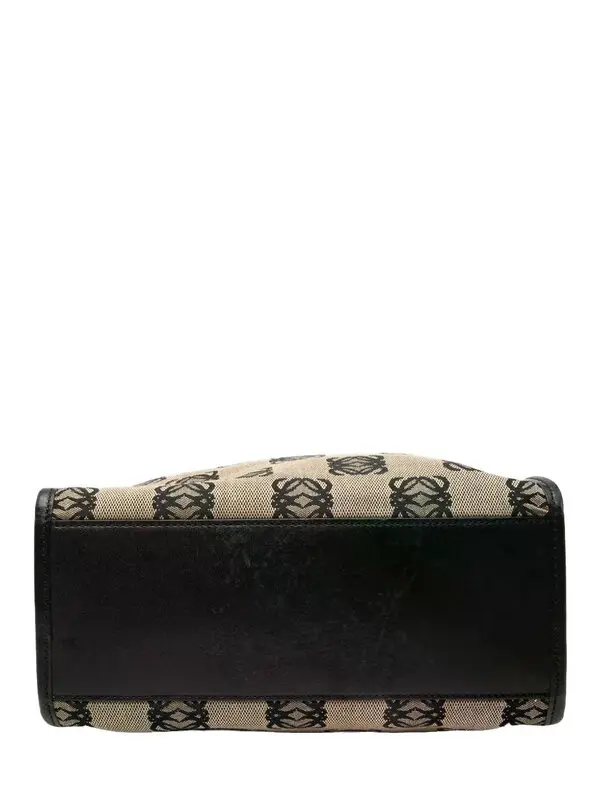 Loewe Anagram Canvas Handbag - Neutrals