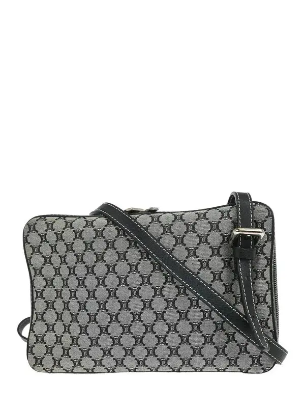 Celine Macadam Canvas Shoulder Bag - Grey