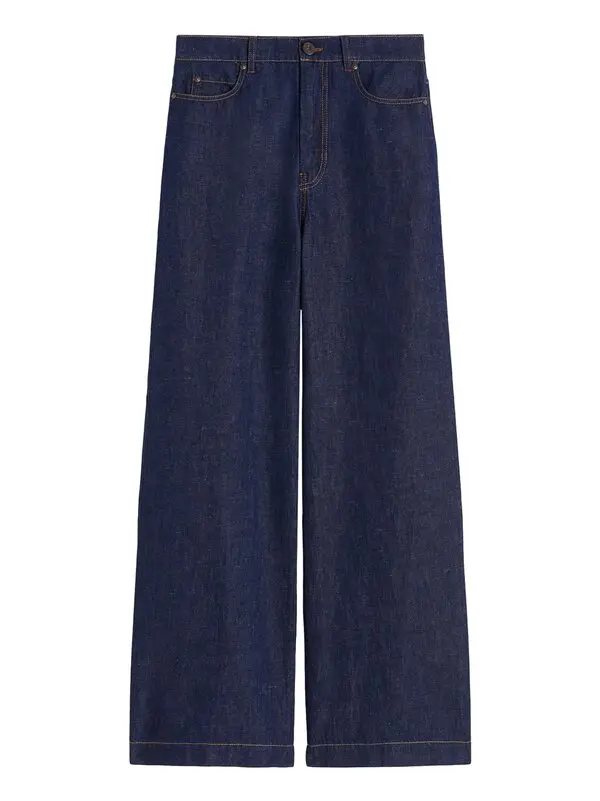 Max Mara Wide-leg Denim Jeans - Blue